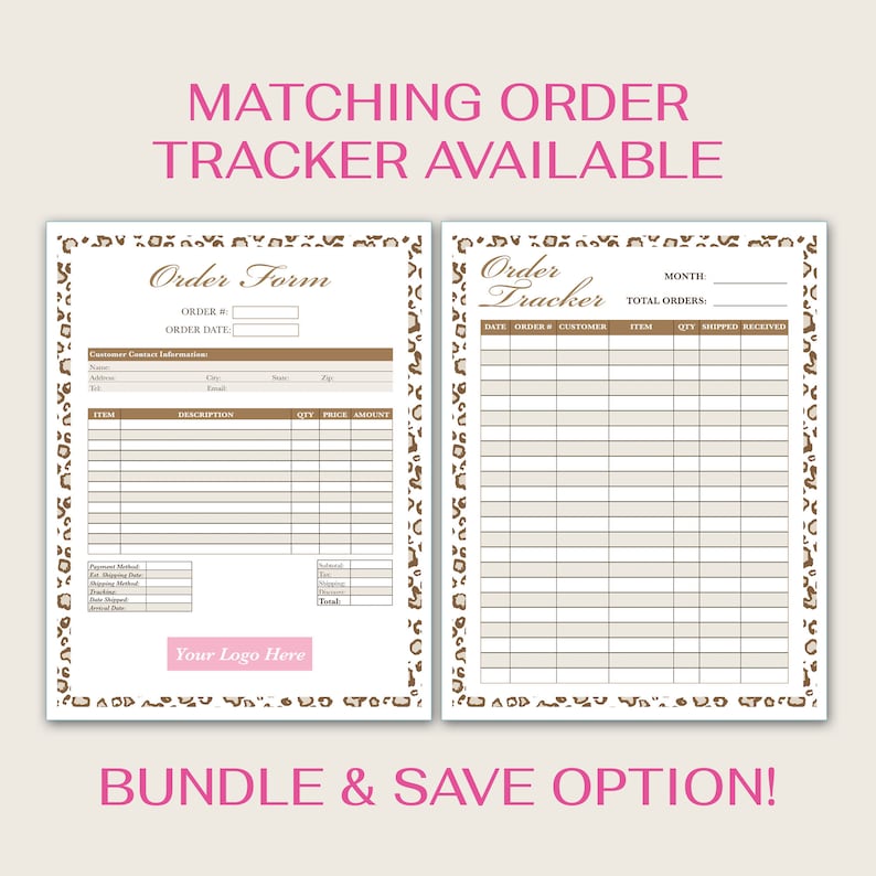 Order Form Book Order Status Order Form Template - Etsy