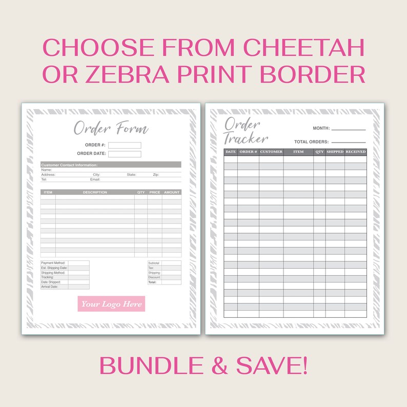 Order Form Book Order Status Order Form Template - Etsy