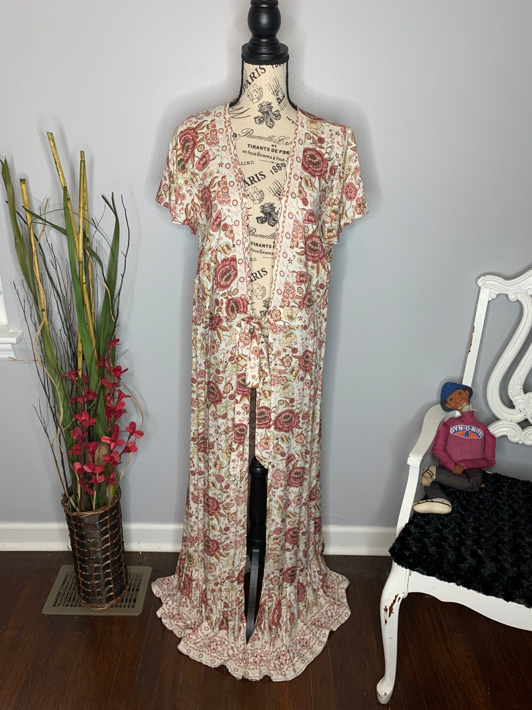 Long Floral Duster - Etsy