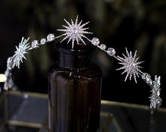 Silver Star Crown - Etsy