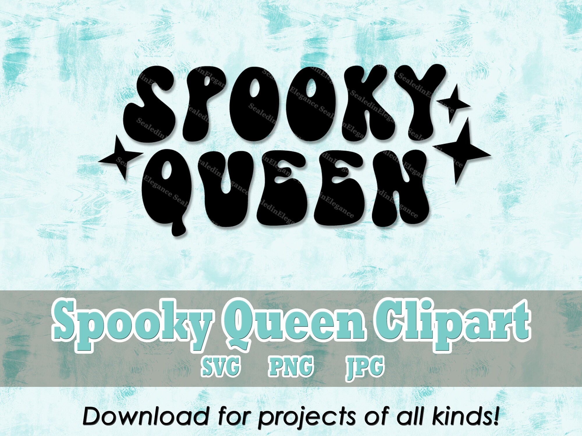 Spooky Queen SVG, Halloween Clipart, Files for Cricut, DIY Shirt Decal ...