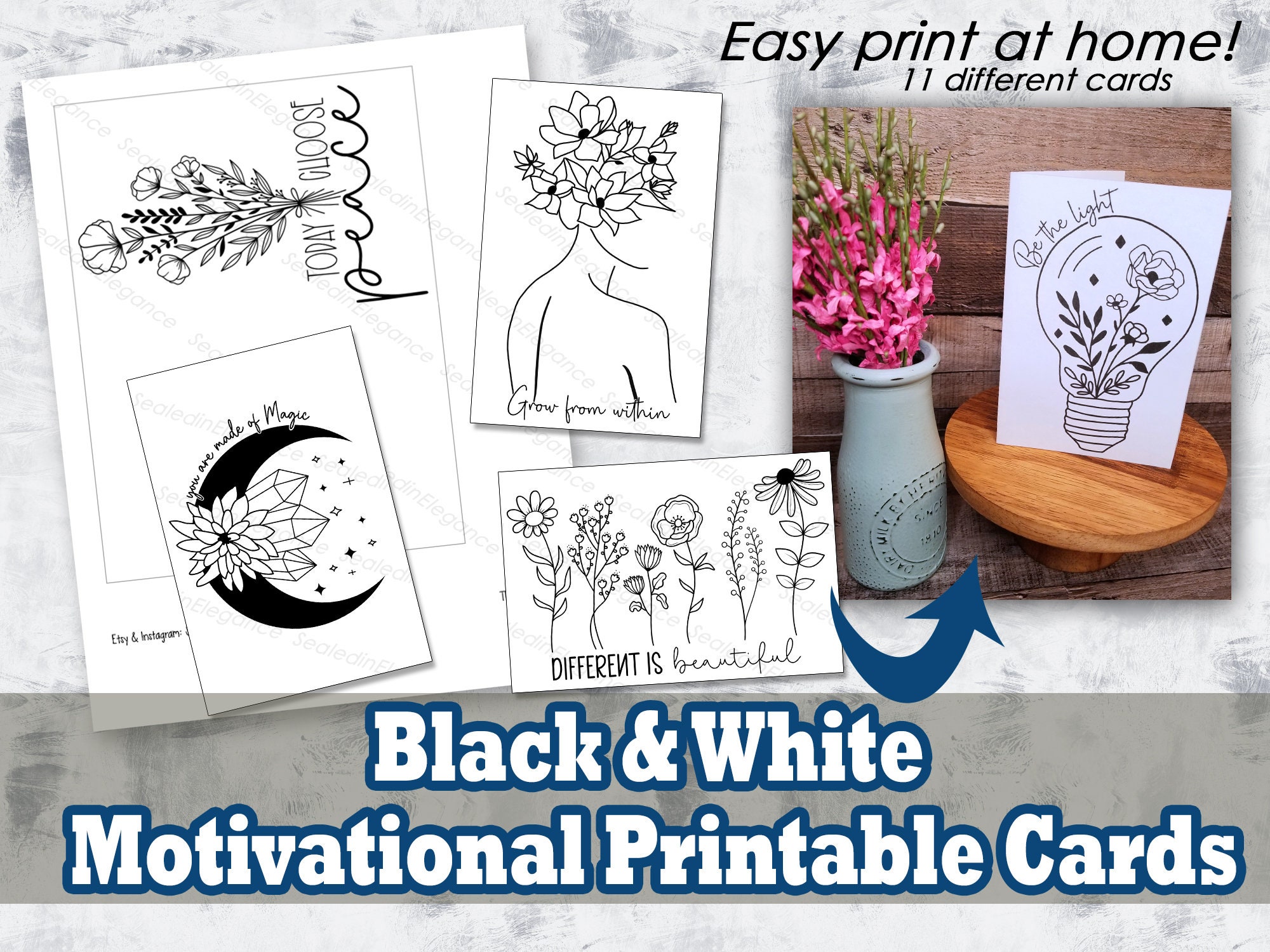 Printable Girly Encouraging Cards, Printable Encouraging Cards ...