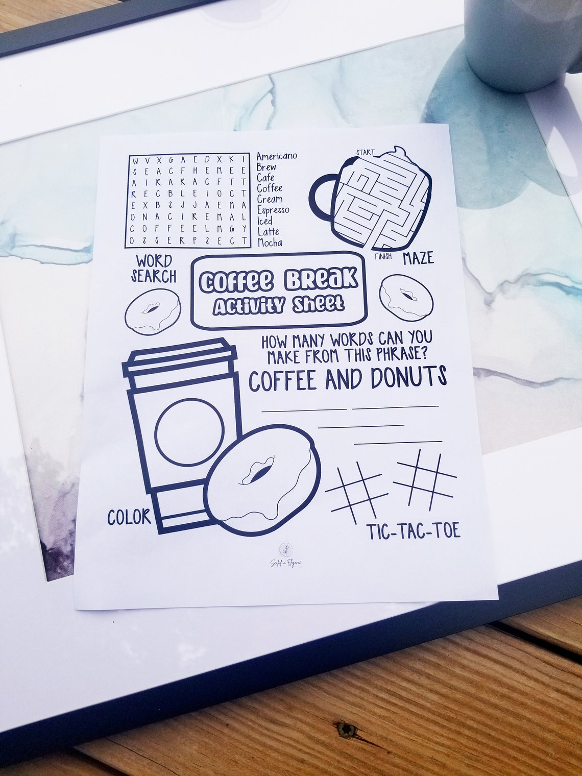 Coffee Break Themed Activity Sheet, Kids Activities, Classroom ...