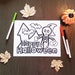 Happy Halloween Coloring Page, Fall Coloring Page, Halloween Coloring ...