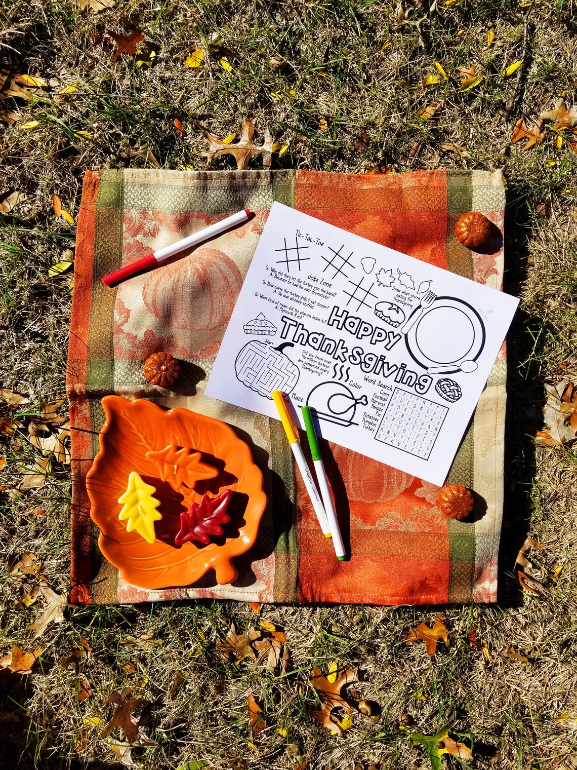 Thanksgiving Coloring Placemat, Thanksgiving Coloring Page ...