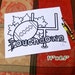Football Touchdown Coloring Page, Fall Coloring Page, Tailgate Coloring ...