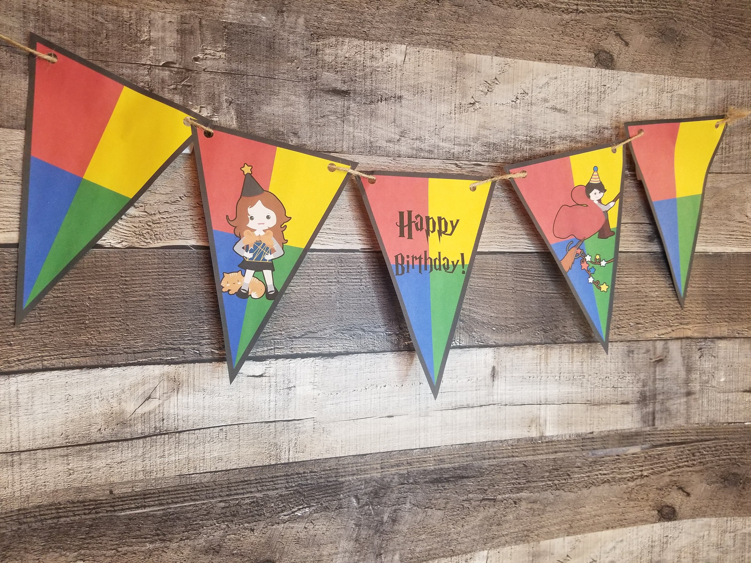 Printable Magic School Bunting Flags, Instant Download, Magical World ...