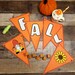 Printable Fall Bunting Flags, Instant Download, Thanksgiving Bunting ...