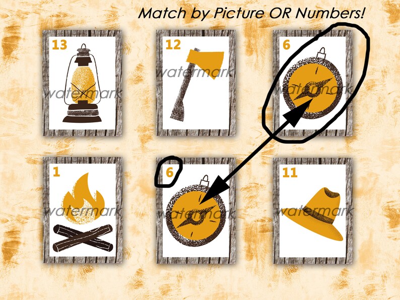 Camping Themed Game Set Kids Party Games Camp Out Themed | Etsy