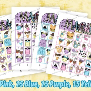 Magic Carnival Bingo Set, Magical World Bingo Set, Magical Party Games ...