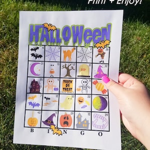 Halloween Bingo Set, Fall Bingo, Instant Download, Halloween Party ...