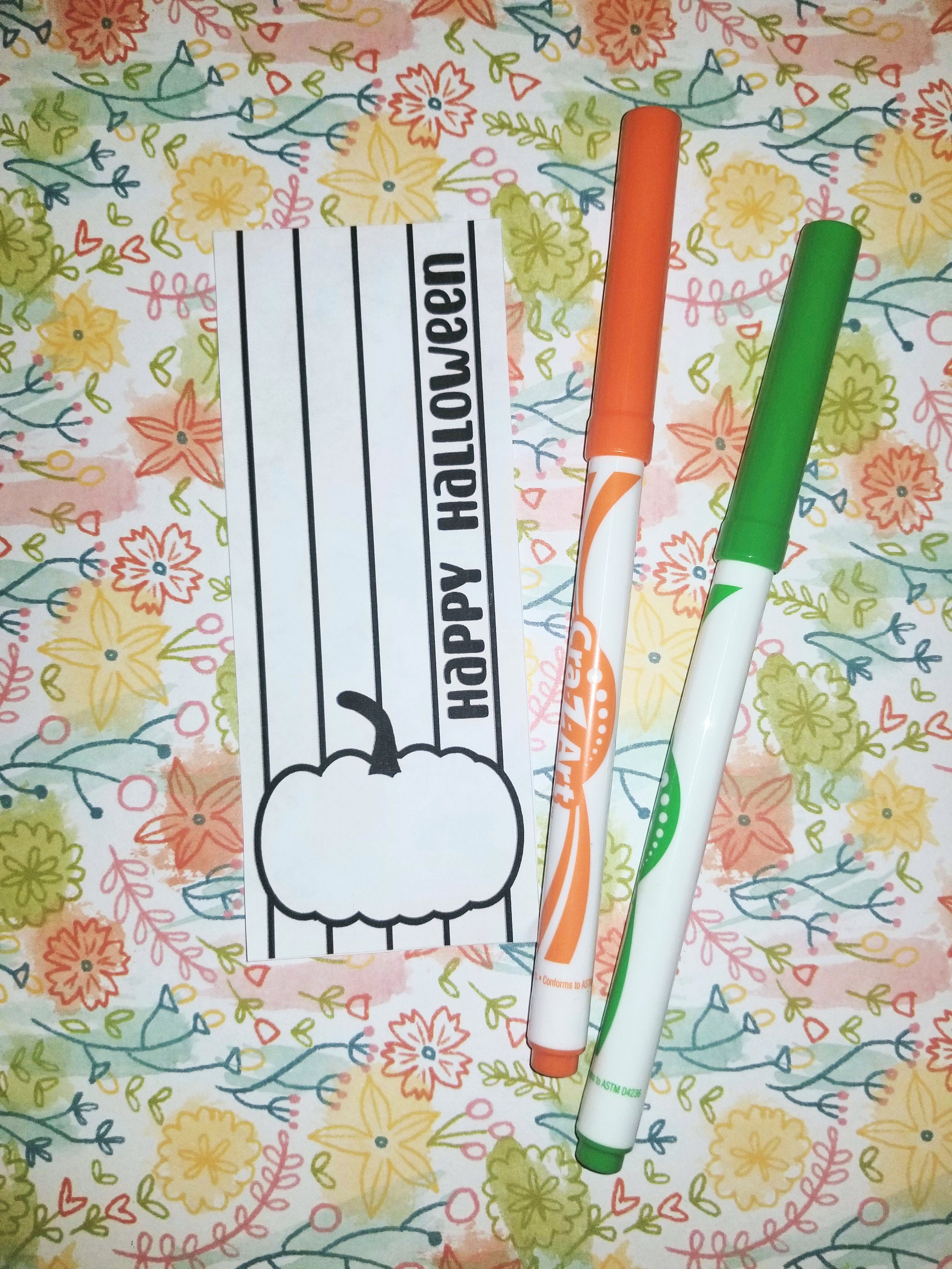 Halloween Color-your-own Bookmarks, Teacher Printable, Instant Download ...