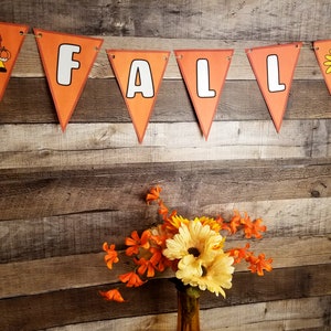 Printable Fall Bunting Flags, Instant Download, Thanksgiving Bunting ...
