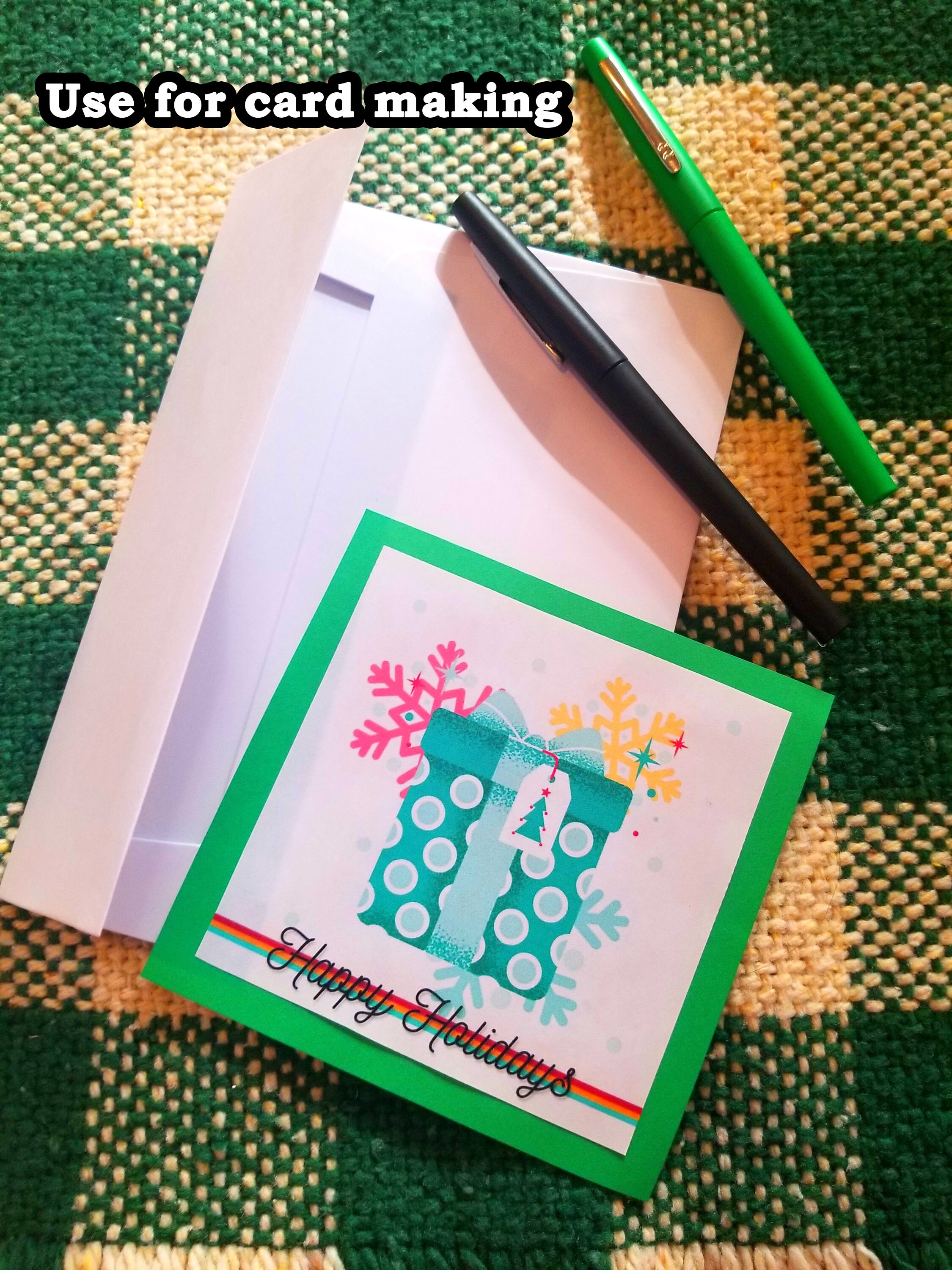 Happy Holidays Mini Cards, Christmas Cards, Holiday Gift Tags ...