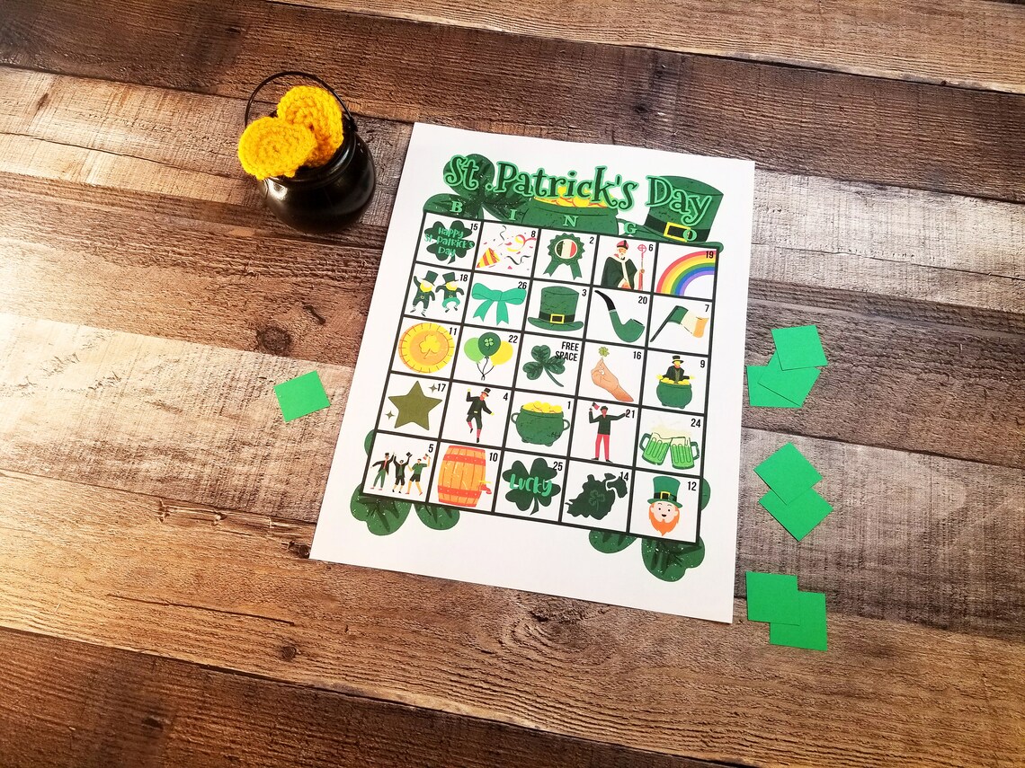 Printable St Patrick's Day Bingo Set, St Patrick's Day Party, PDF, 40 ...