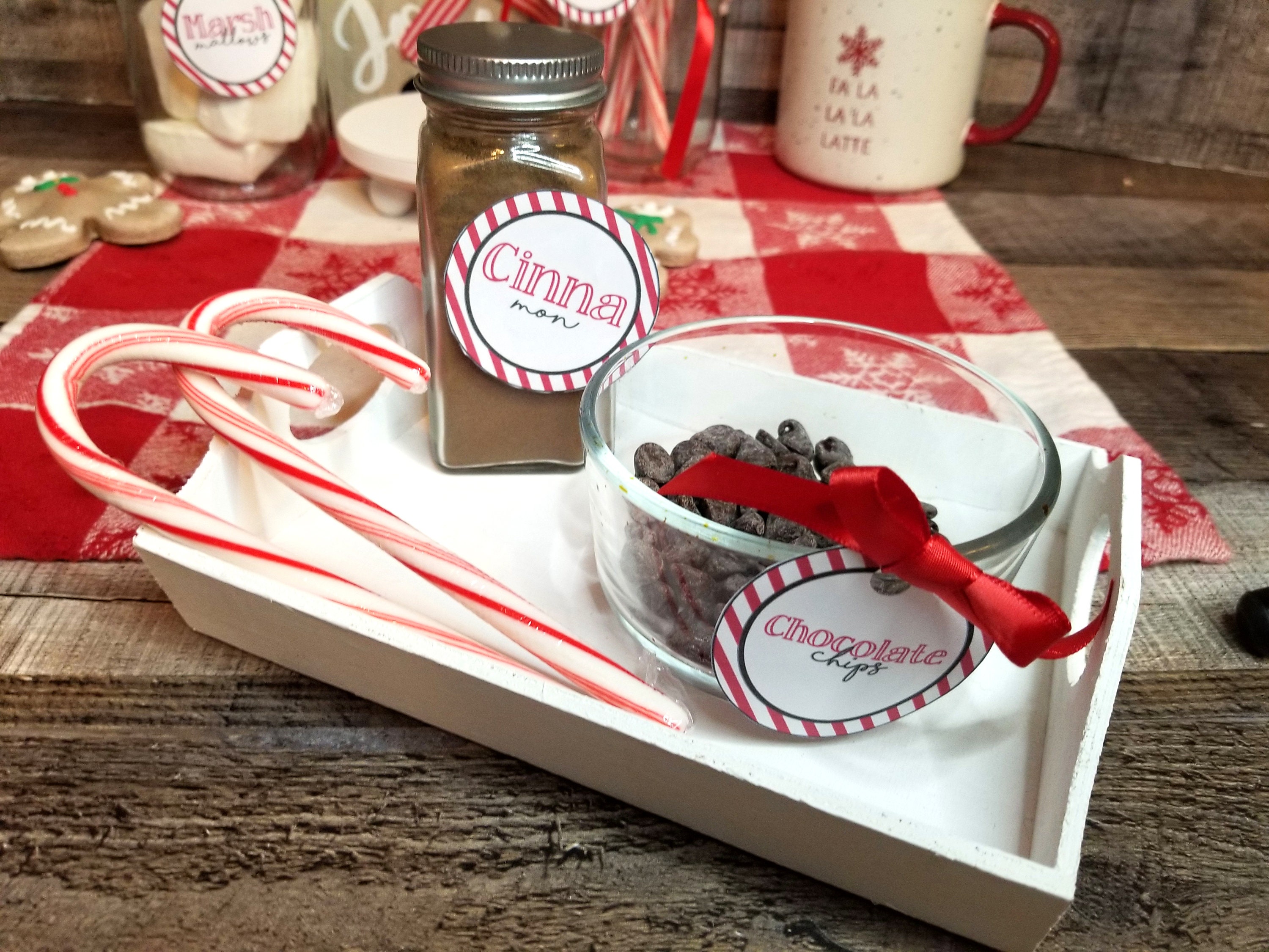 Hot Cocoa Bar Tags, Printable Christmas Hot Cocoa Bar Labels, Coffee ...