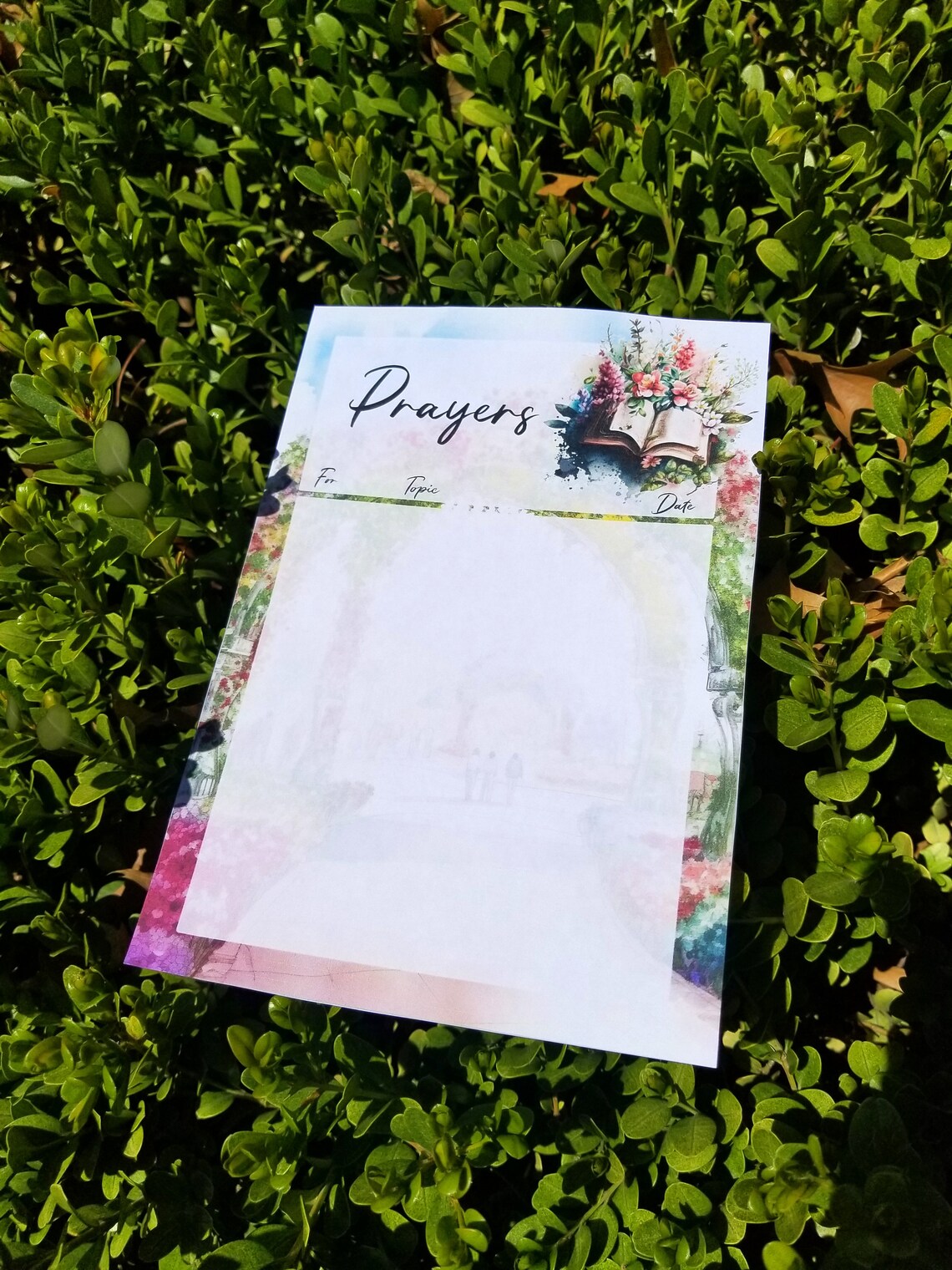 Printable Prayer Cards, Printable Prayer List, Bible Prayer List Insert ...
