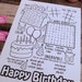 Happy Birthday Activity Page, Kids Activities, Birthday Coloring Page ...