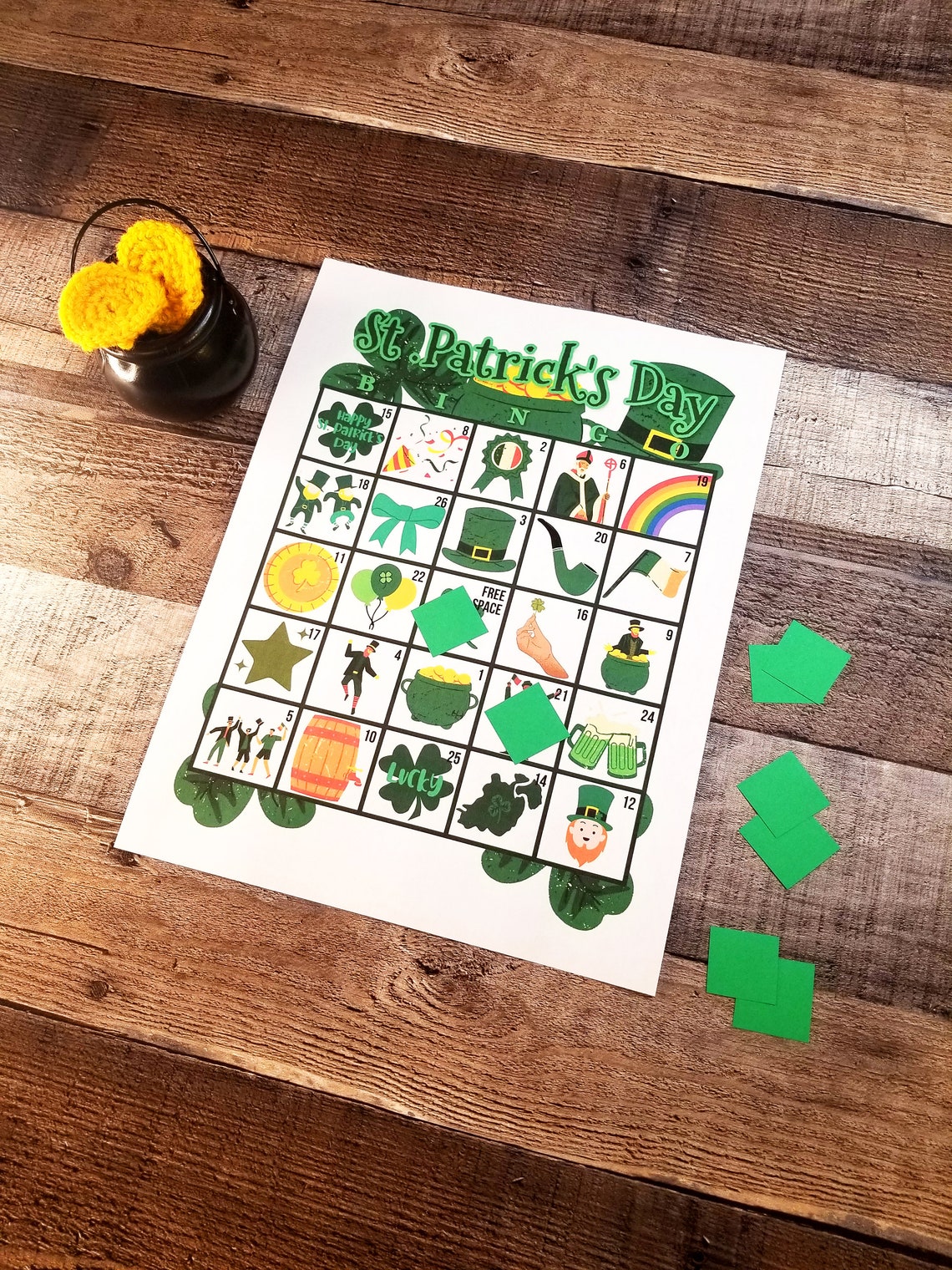 Printable St Patrick's Day Bingo Set, St Patrick's Day Party, PDF, 40 ...