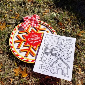 Gingerbread House Activity Sheet, Christmas Activity Sheets, Holiday ...