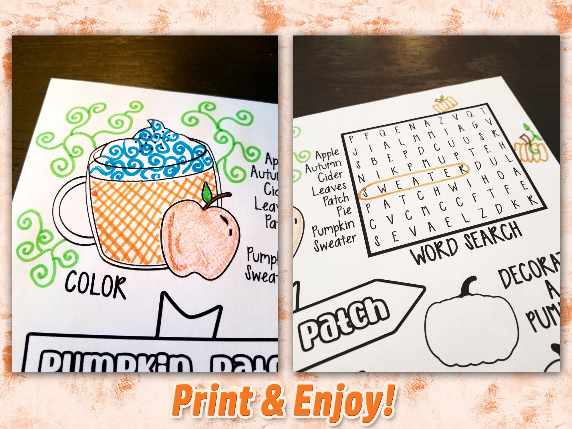 Fall Pumpkin Patch Activity Sheet, Fall Kids Activities, Fall Classroom ...