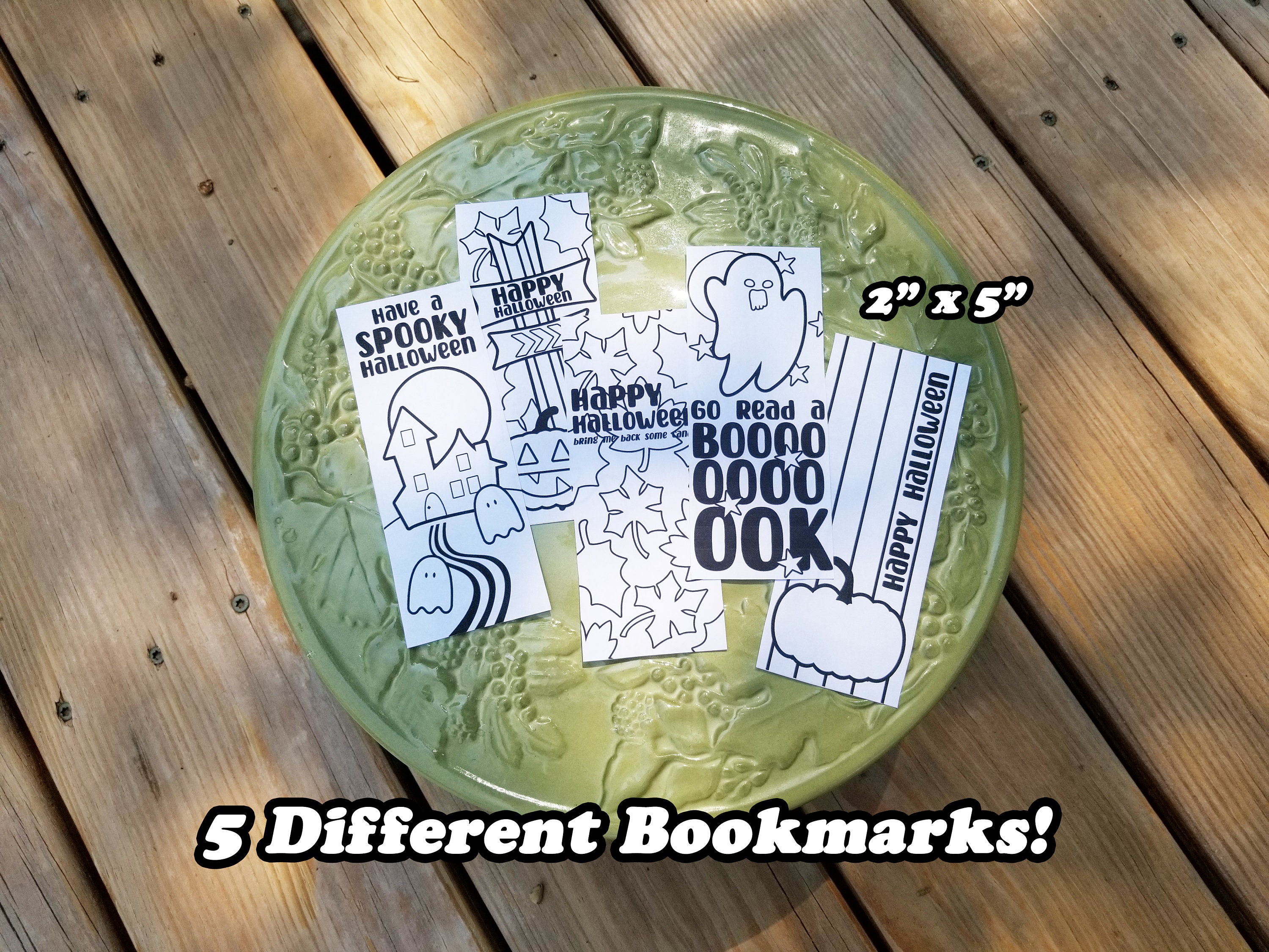 Halloween Color-your-own Bookmarks, Teacher Printable, Instant Download ...