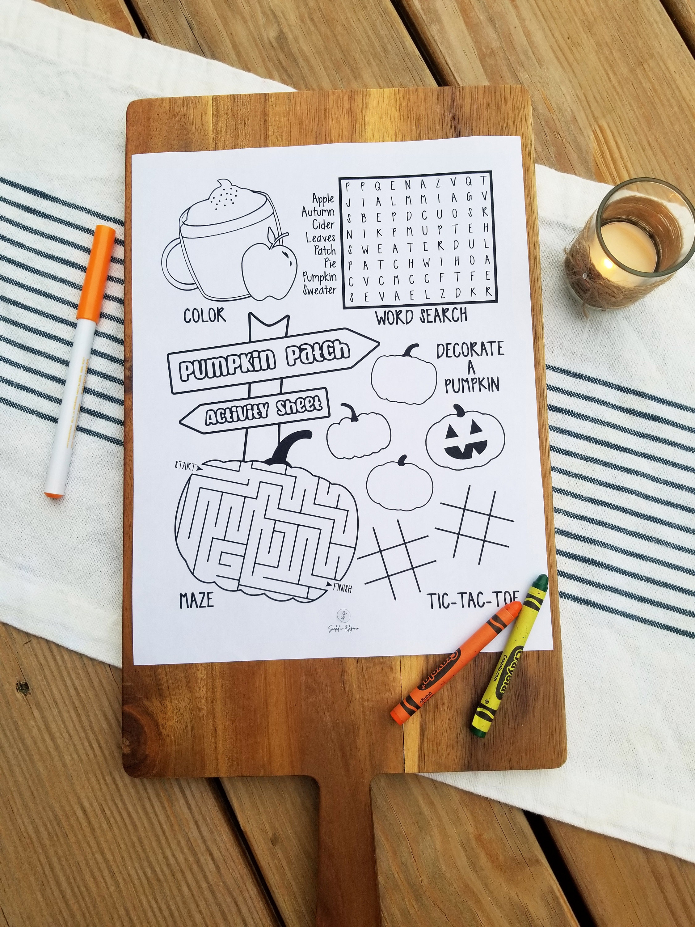 Fall Pumpkin Patch Activity Sheet, Fall Kids Activities, Fall Classroom ...