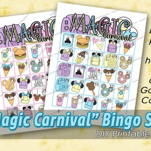 Magic Carnival Bingo Set, Magical World Bingo Set, Magical Party Games ...