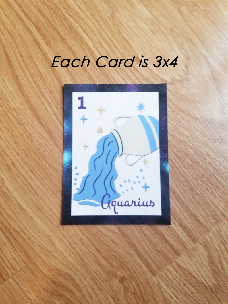 Zodiac Memory Matching Game Cards, Instant Download, Memory Game ...