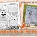 October Spooky Activity Sheet Fall Kids Activities Halloween - Etsy
