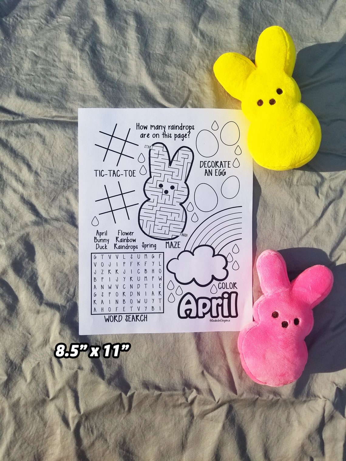 April Spring Fun Activity Sheets, Kids Activities, Waiting Room ...