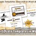 Certificate Award Word Doc Templates, Word Document Certificate, DIY ...