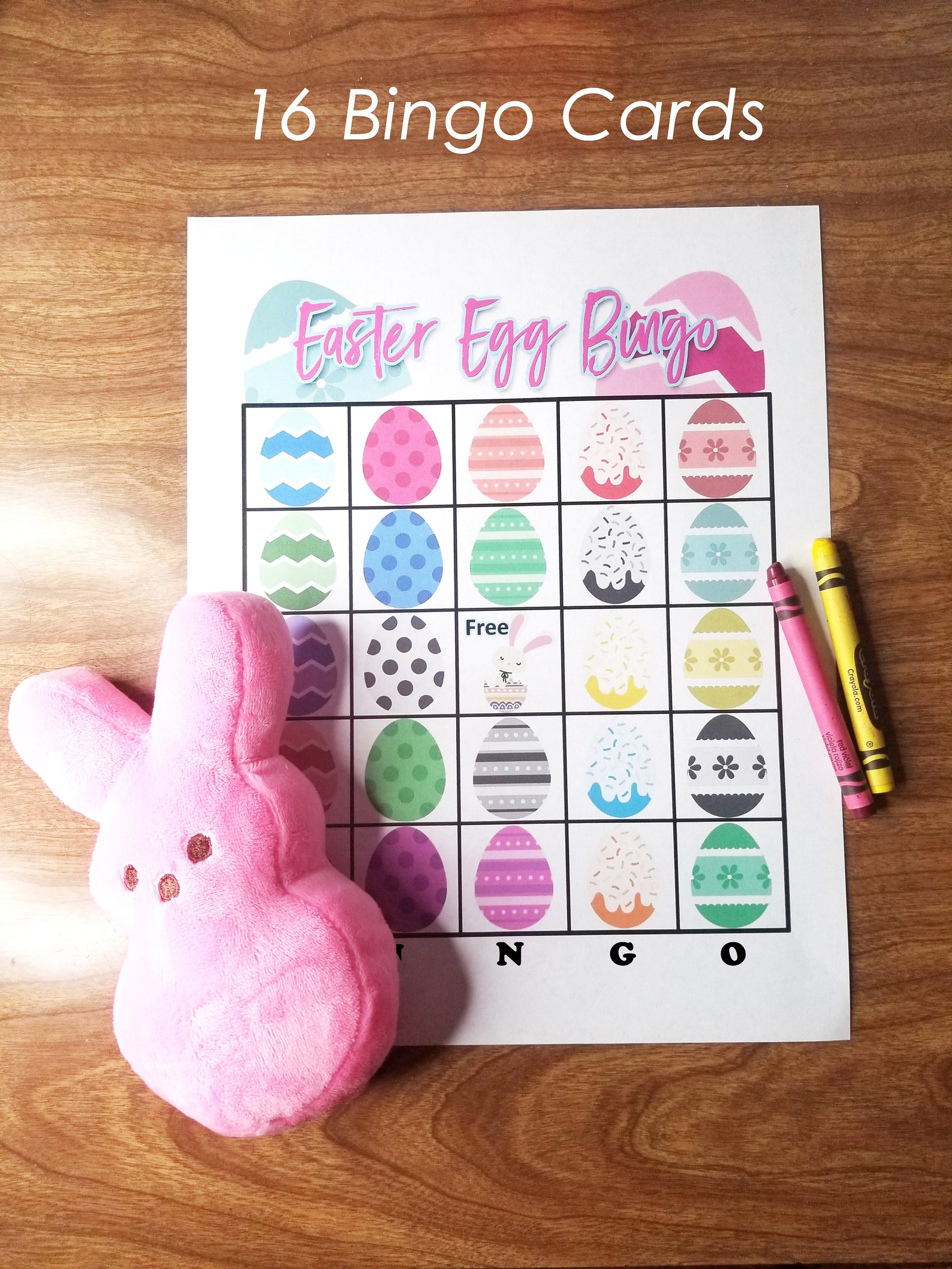 Printable Easter Egg Bingo Set Easter Games Instant | Etsy