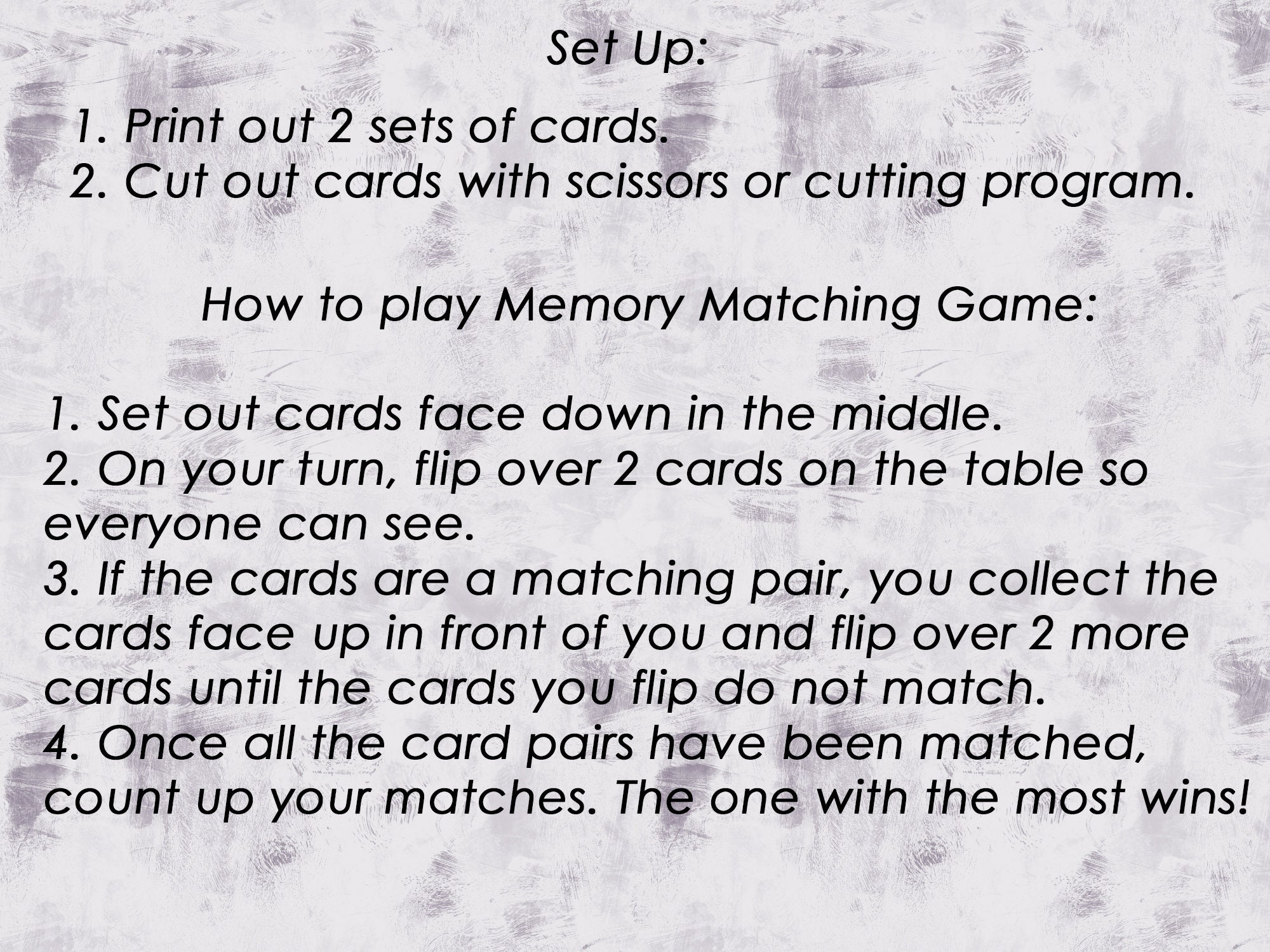 Zodiac Memory Matching Game Cards, Instant Download, Memory Game ...