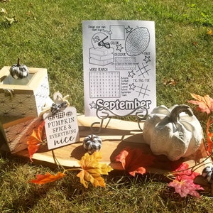 September Football Fun Activity Sheet, Fall Kids Activities, Fall ...