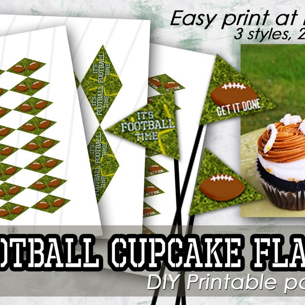 Printable Pdf Cupcake Flag - Etsy
