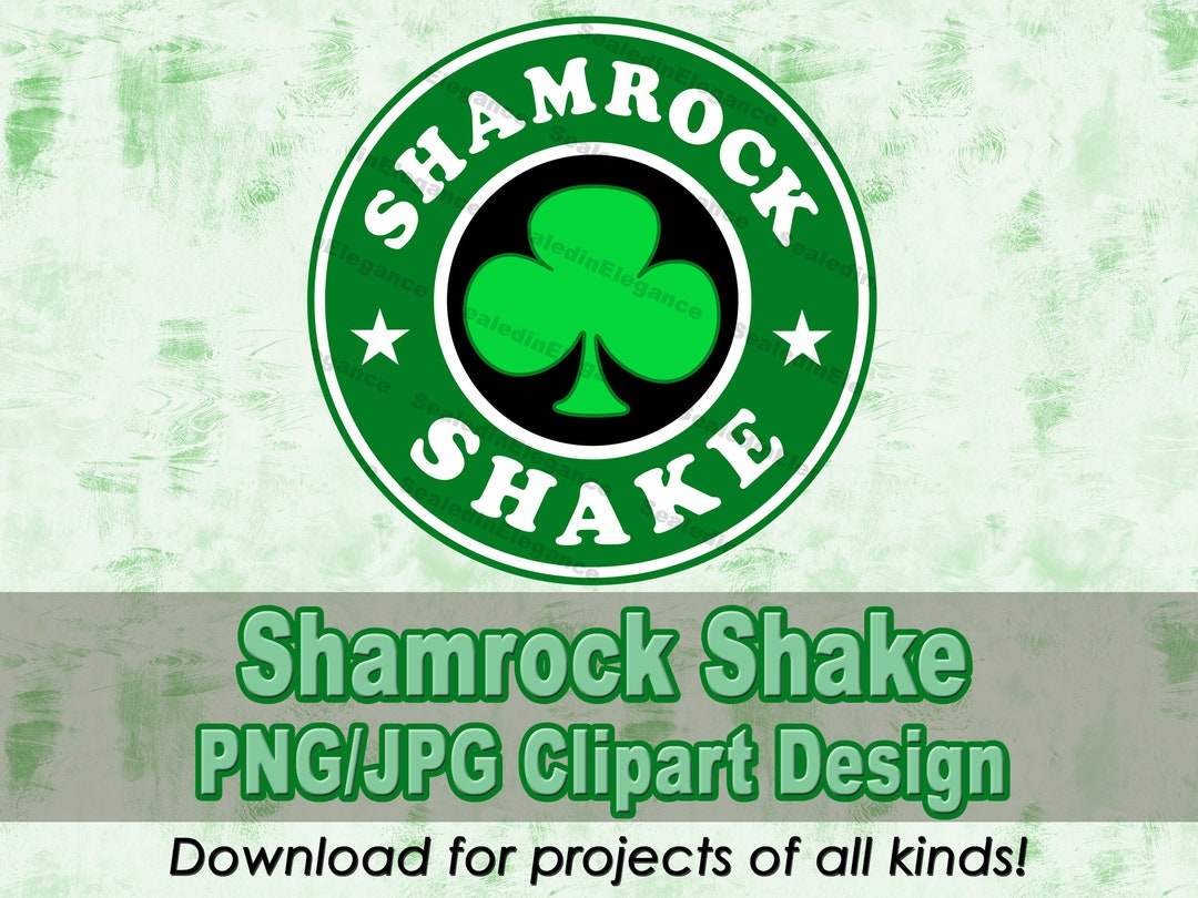 Shamrock Shake Clipart, Starbucks Clipart, Files for Cricut, Shamrock ...