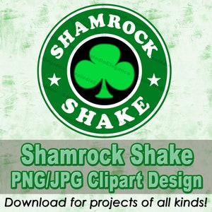 Shamrock Shake Clipart, Starbucks Clipart, Files for Cricut, Shamrock ...