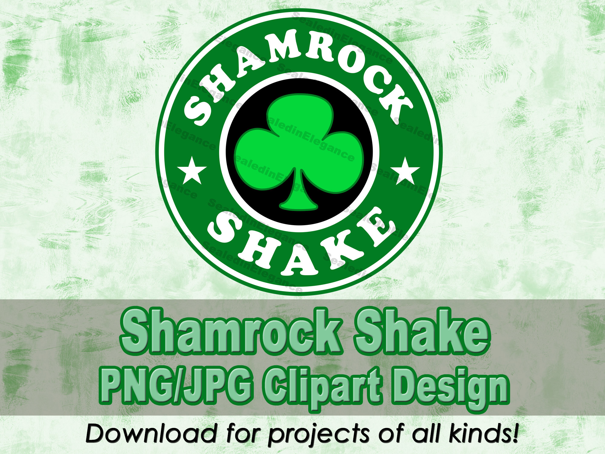 Shamrock Shake Clipart, Starbucks Clipart, Files for Cricut, Shamrock ...