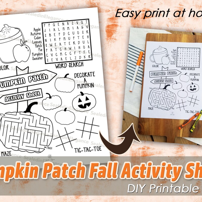 Activity Sheets - Etsy