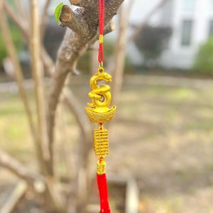 1 Pcs 2025 Year of the Snake Lunar New Year Hanging String & Tassel ...