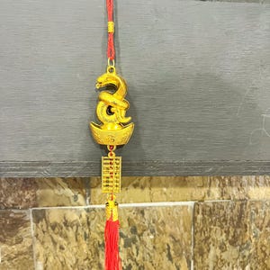 1 Pcs 2025 Year of the Snake Lunar New Year Hanging String & Tassel ...