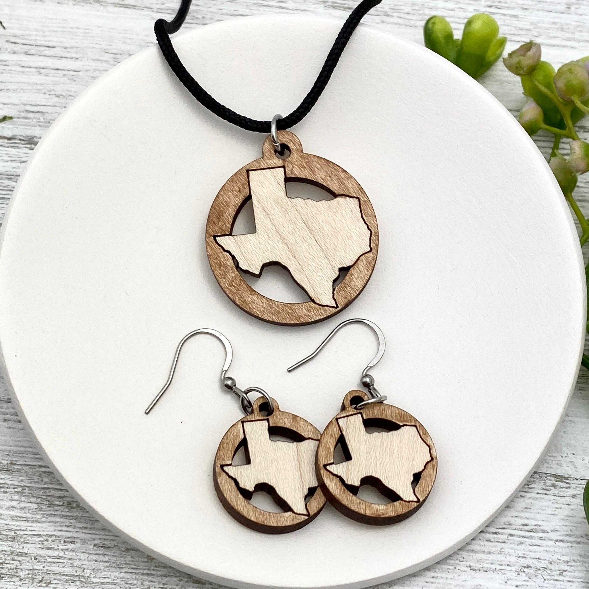 Texas Pendant and Earring Digital File SVG, Texas Laser Pendant and ...