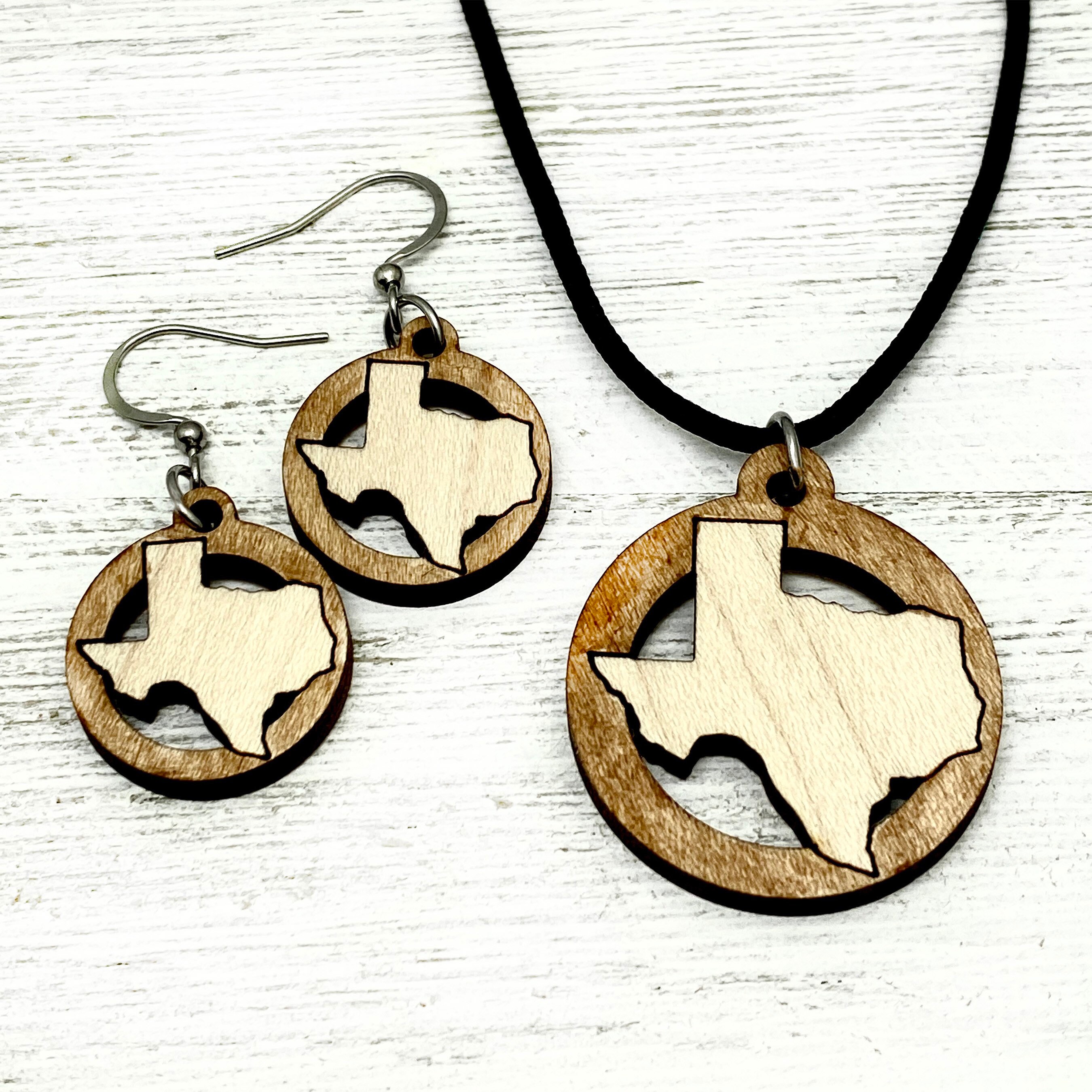 Texas Pendant and Earring Digital File SVG, Texas Laser Pendant and ...