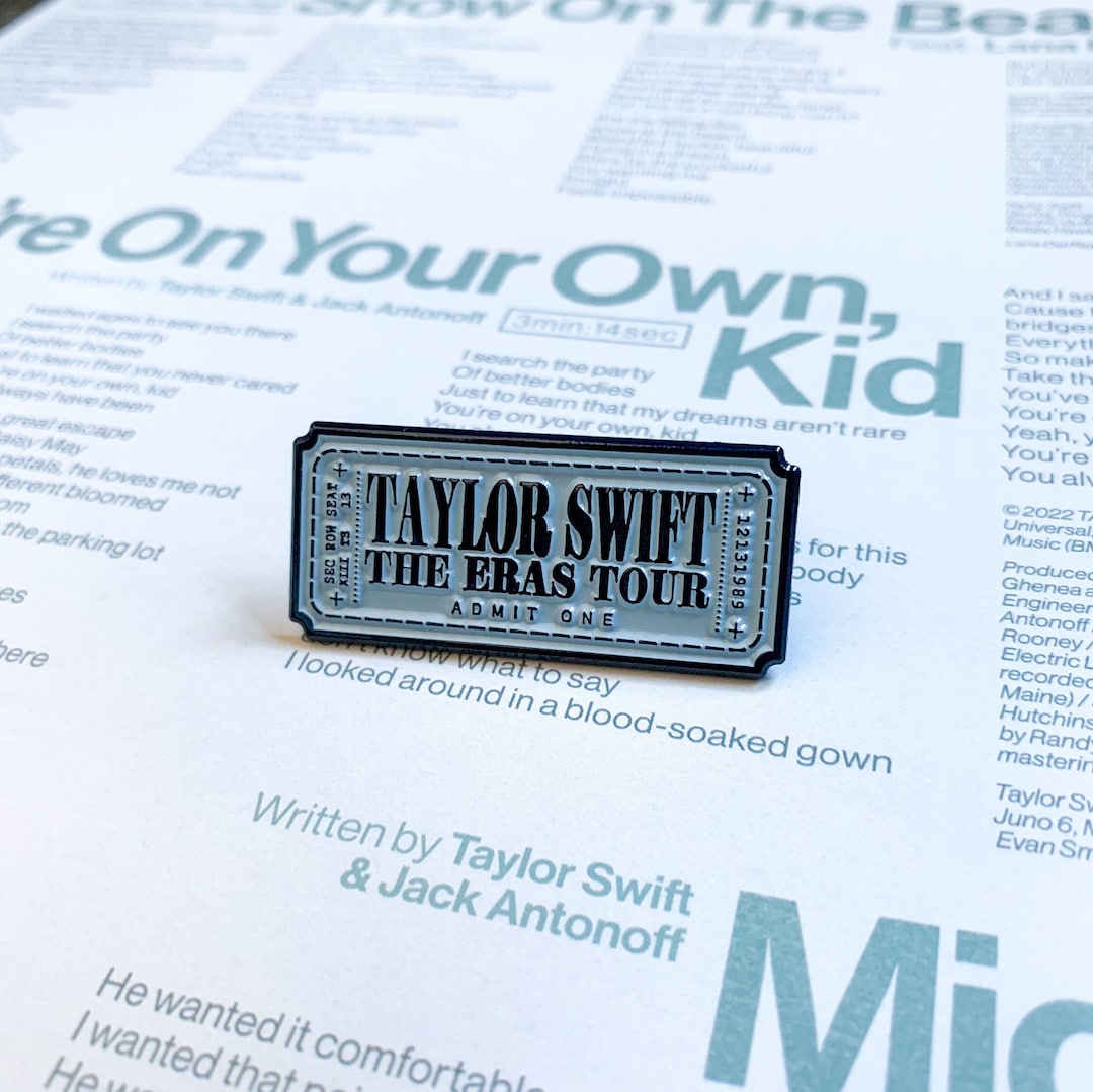 Tour Ticket Stub Enamel Pin Keepsake or Stocking Stuffer for Swifties ...