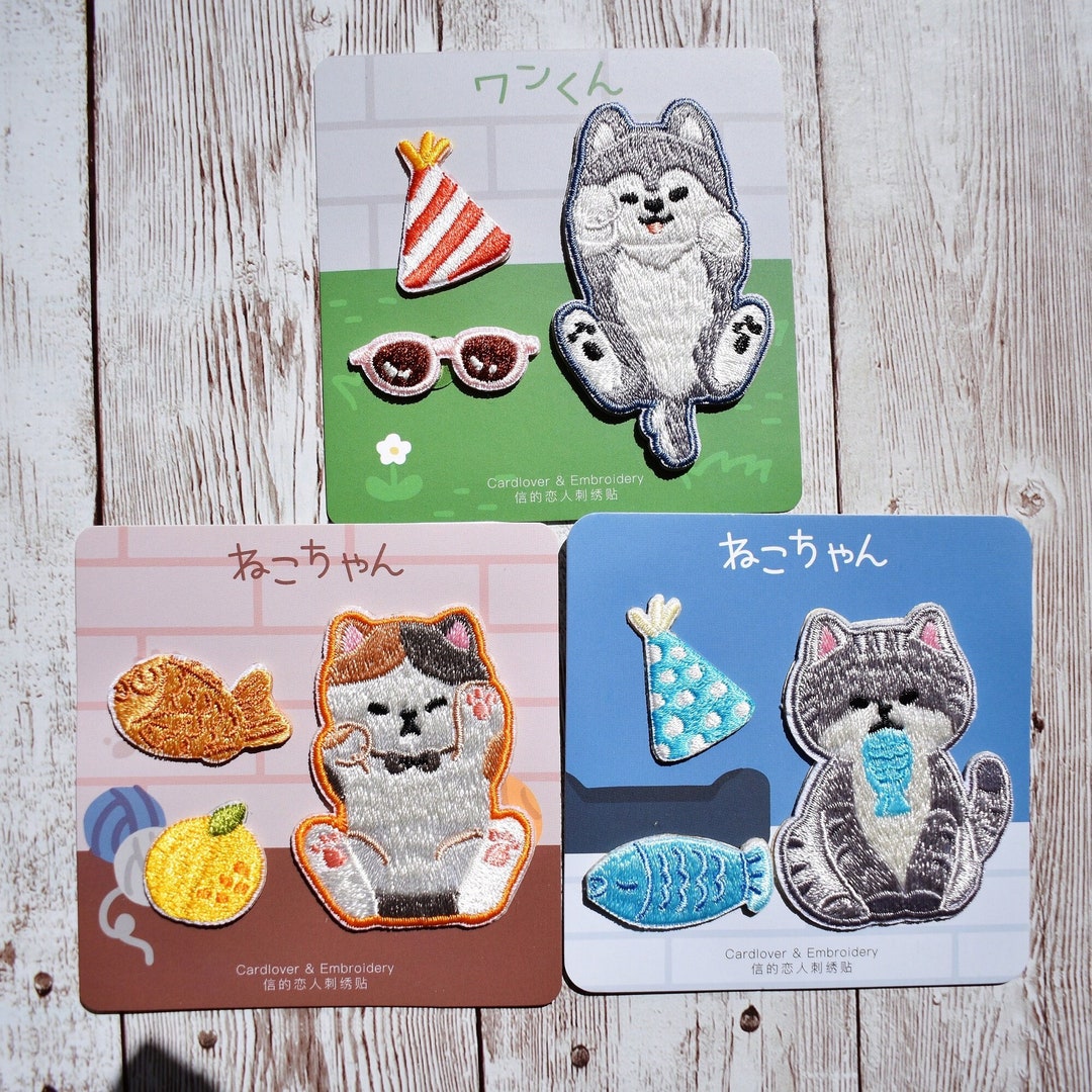 Pawrty Animals Cute Embroidery Patches Collection - Etsy