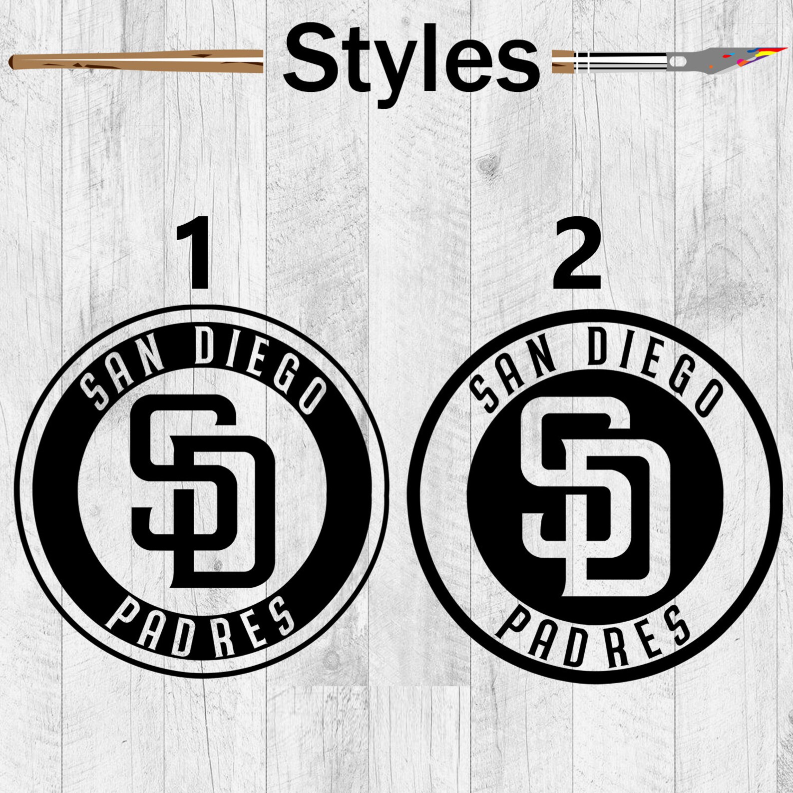 San Diego Padres circle vinyl sticker decal | Etsy