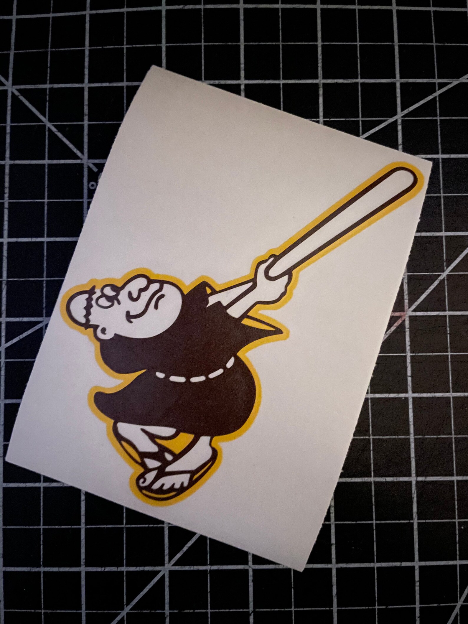 San Diego Padres Swinging Friar 2 Color Vinyl Sticker Decal Etsy