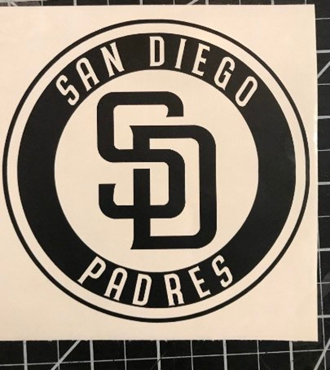 San Diego Padres circle vinyl sticker decal | Etsy
