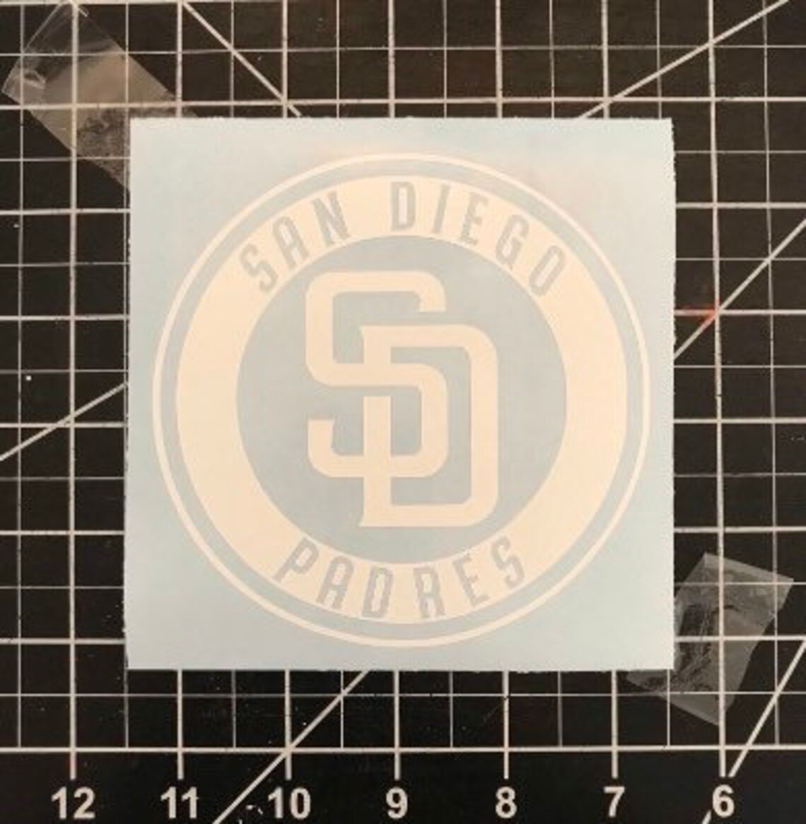 San Diego Padres circle vinyl sticker decal | Etsy